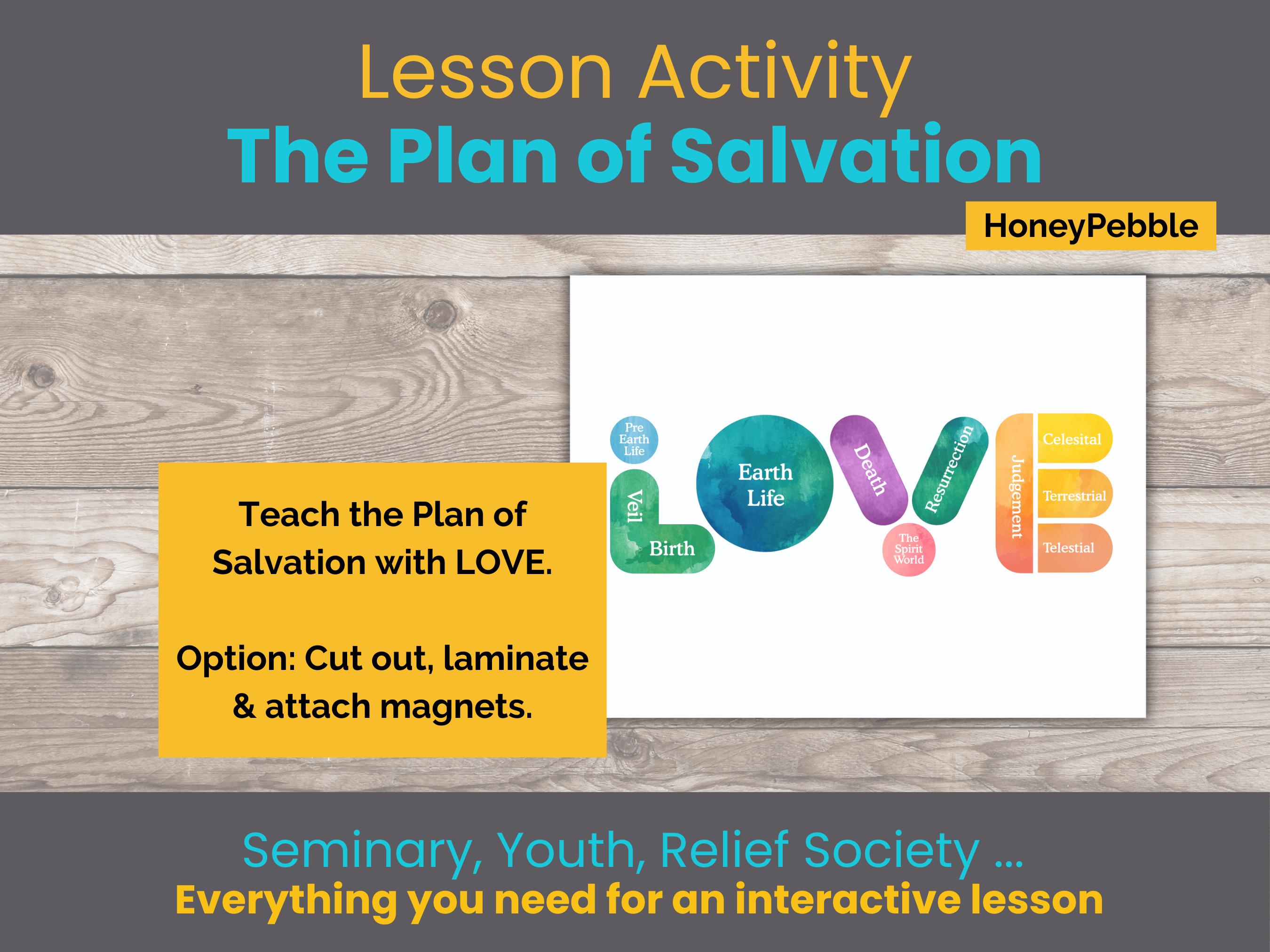 Plan of Salvation Lesson Printable: LDS Teaching Resources (PDF ...