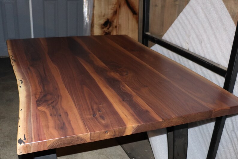 Walnut Table Live Edge Table Walnut Desk Walnut Dining Table - Etsy
