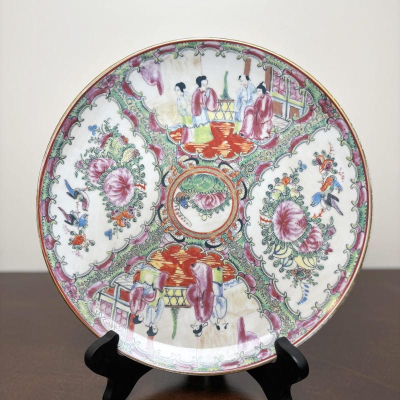 Rose Medallion Plate - Etsy