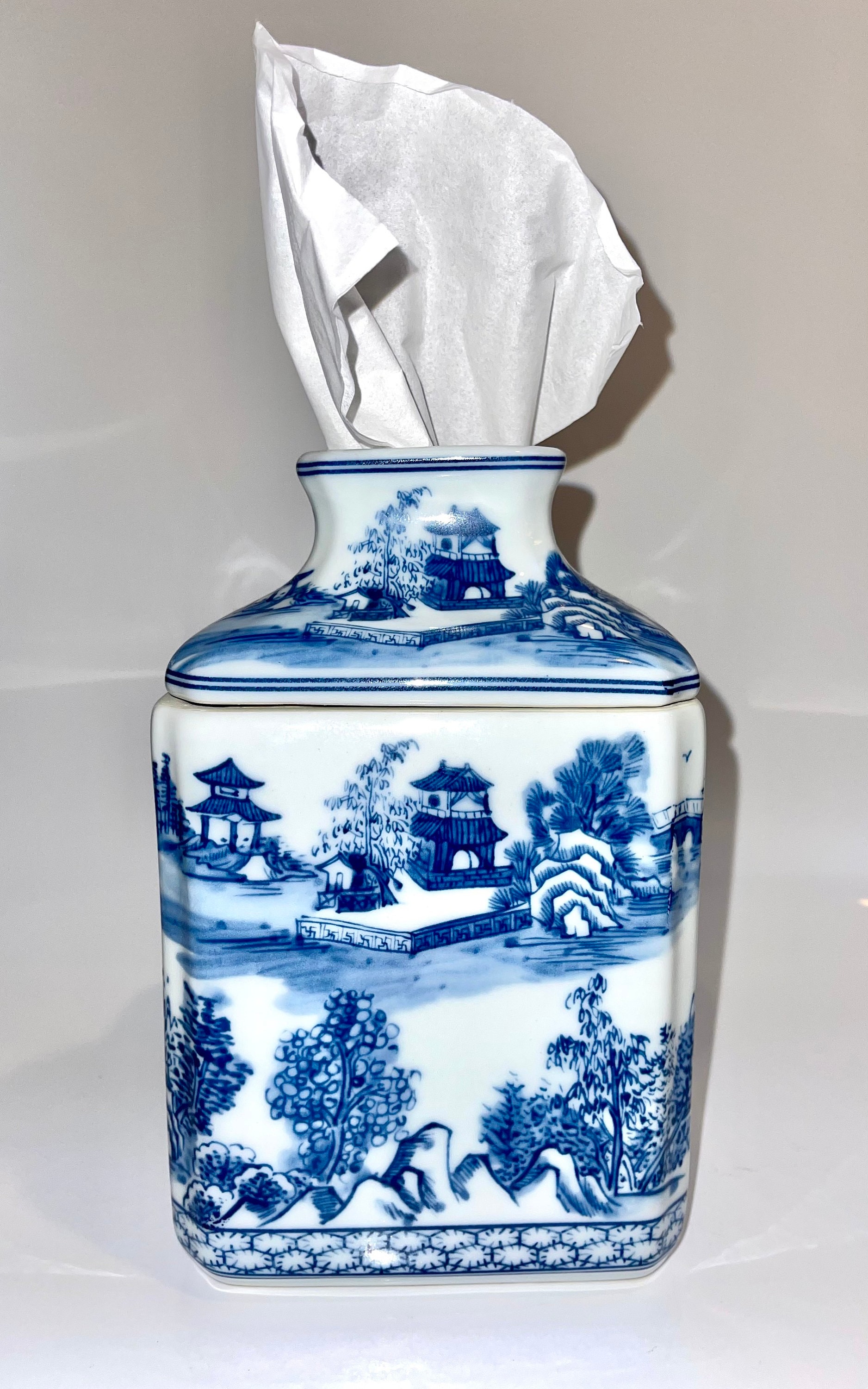 Blue Kleenex Tissue Box