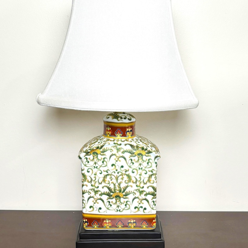 Tall Floral Table Lamp - Etsy