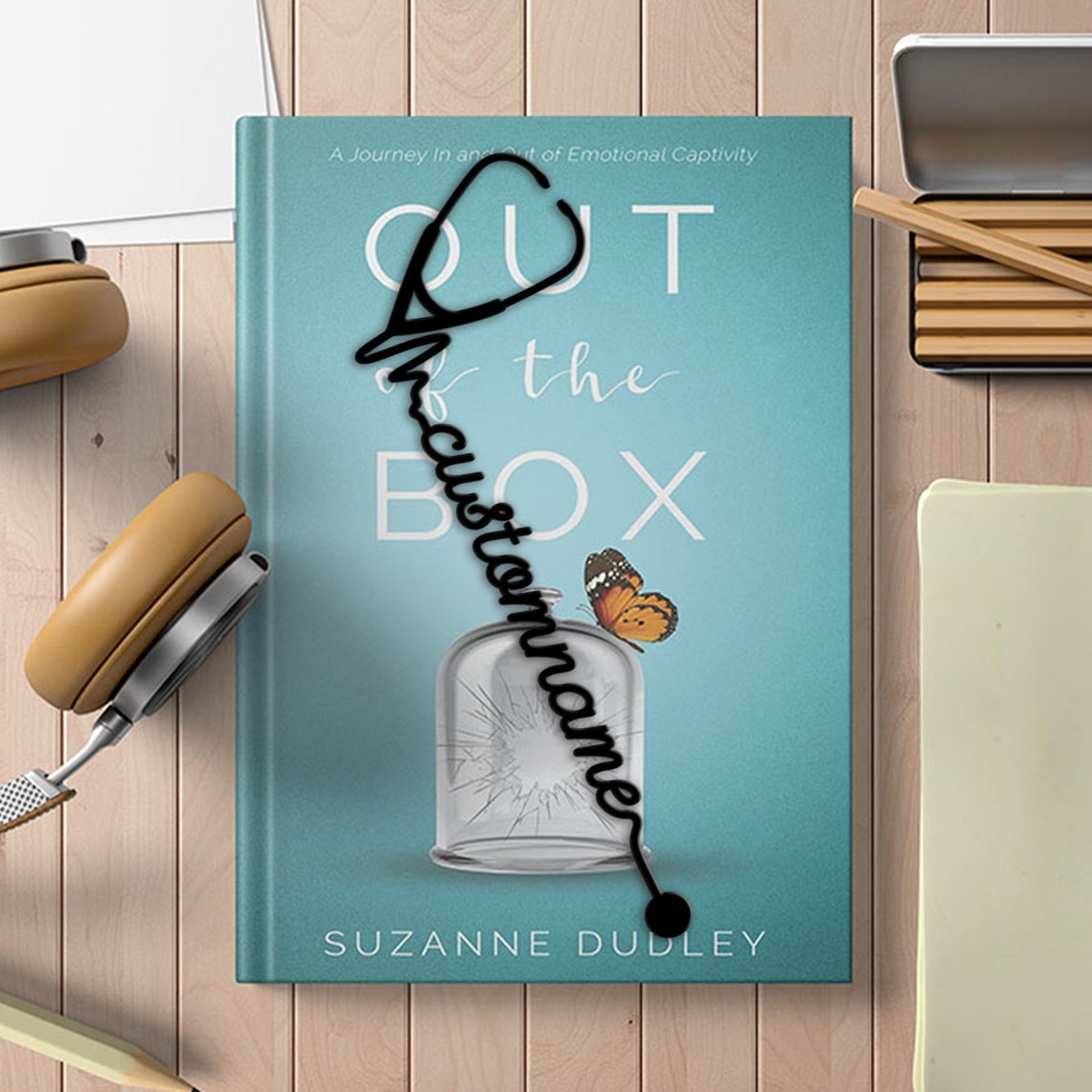Custom Stethoscope Bookmark, Book Lover Gift, Doctor Career Bookmark ...