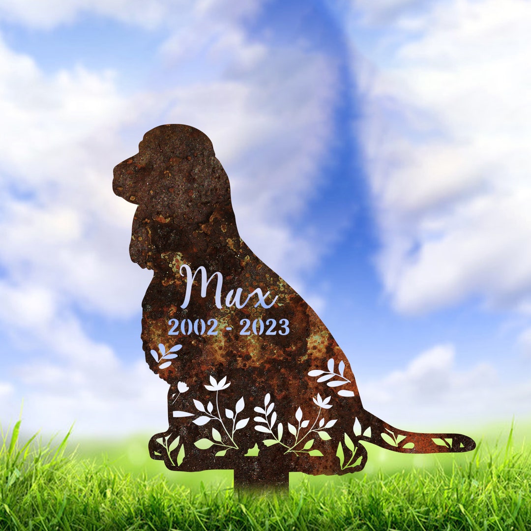 Custom Memorial Rusty Metal Sign,english Cocker Spaniels Loss,sympathy ...