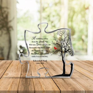Personalized Acrylic Puzzle, A Limp Has Fallen From the Family That ...