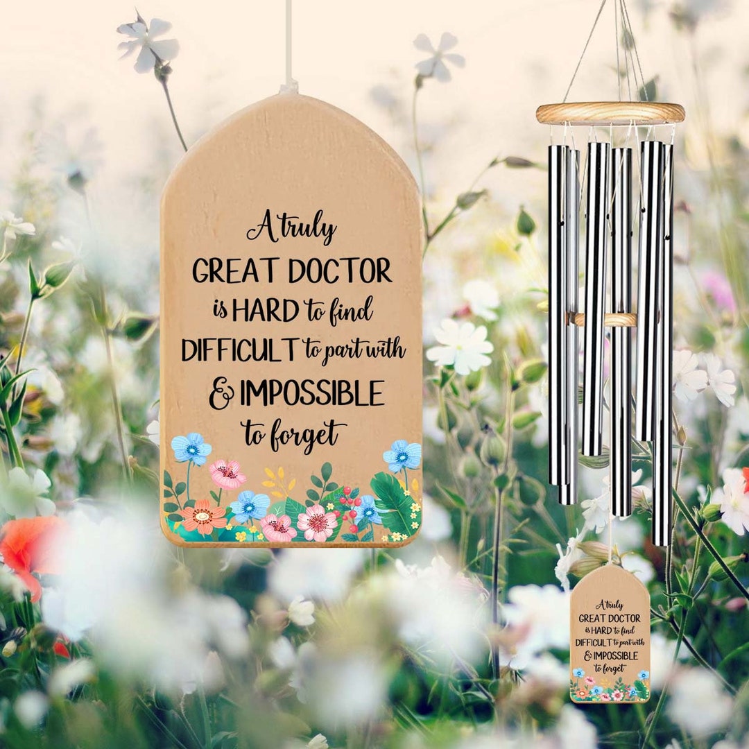 Truly Great Doctor Wind Chime, Personalized Gift for Doctor, Happy ...
