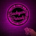 Custom Backyard Paradise Metal Sign With LED, Personalized Family Name ...