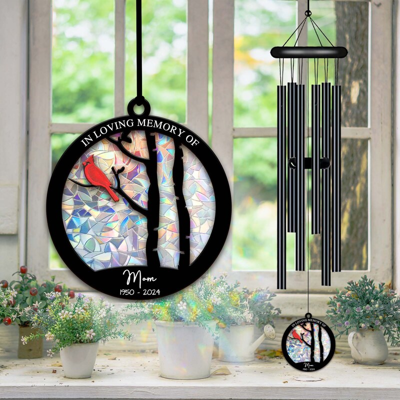 Stained Glass Wind Chimes - Etsy