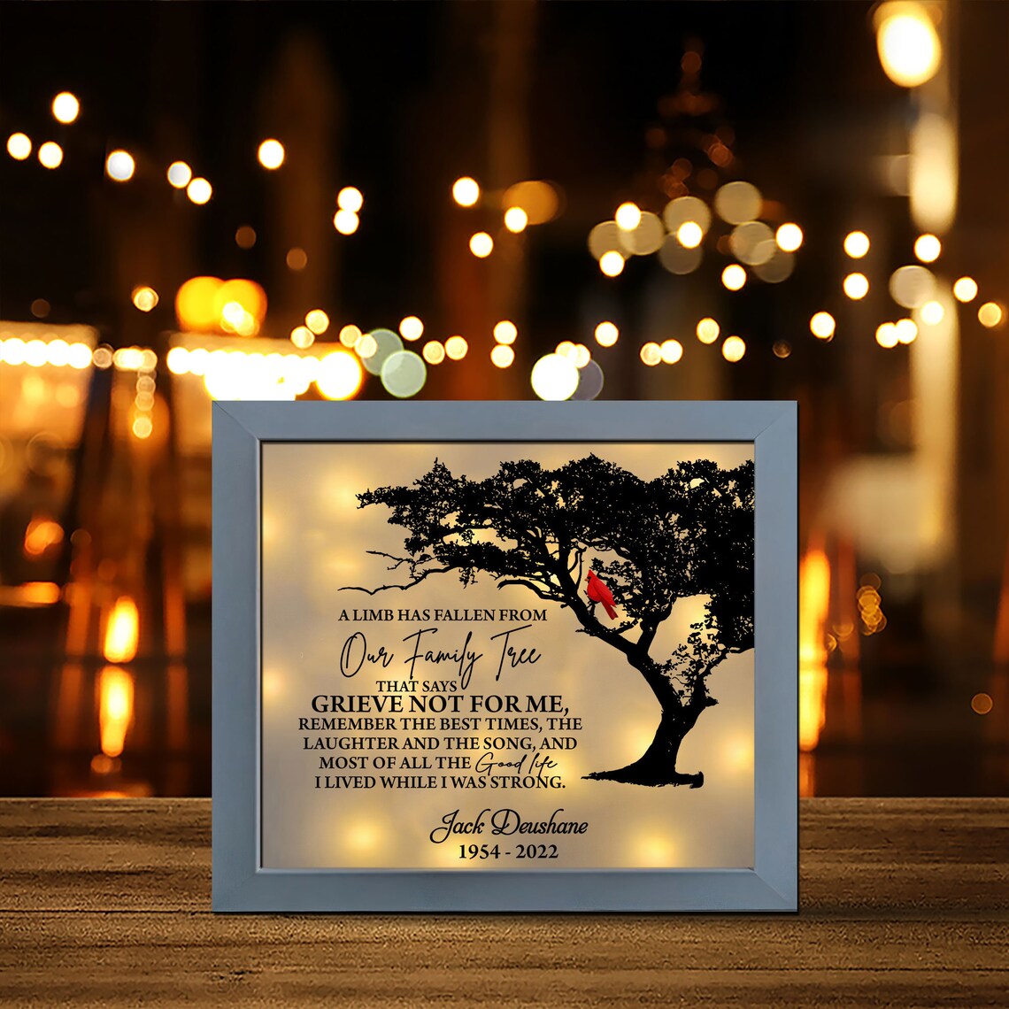 Personalized Shadow Box Sympathy Gift Memorial Shadow Box - Etsy