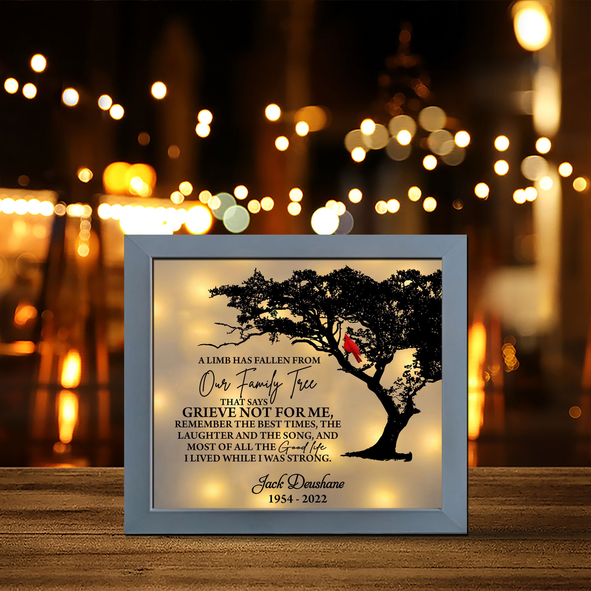 Personalized Shadow Box Sympathy Gift Memorial Shadow Box - Etsy