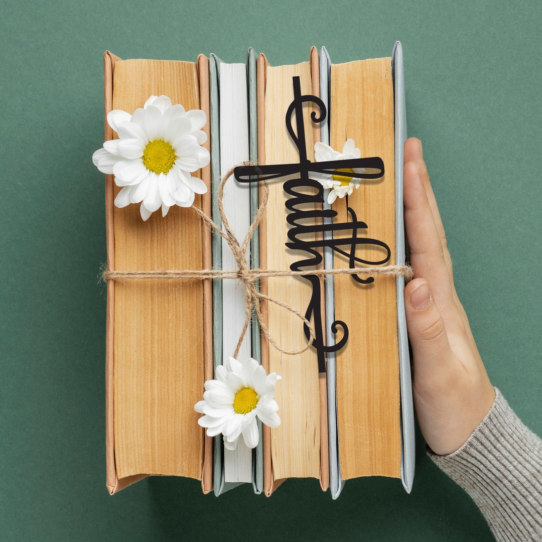 Faith Bookmark, Powder Coated Metal Bookmark, Religious Gift - Etsy