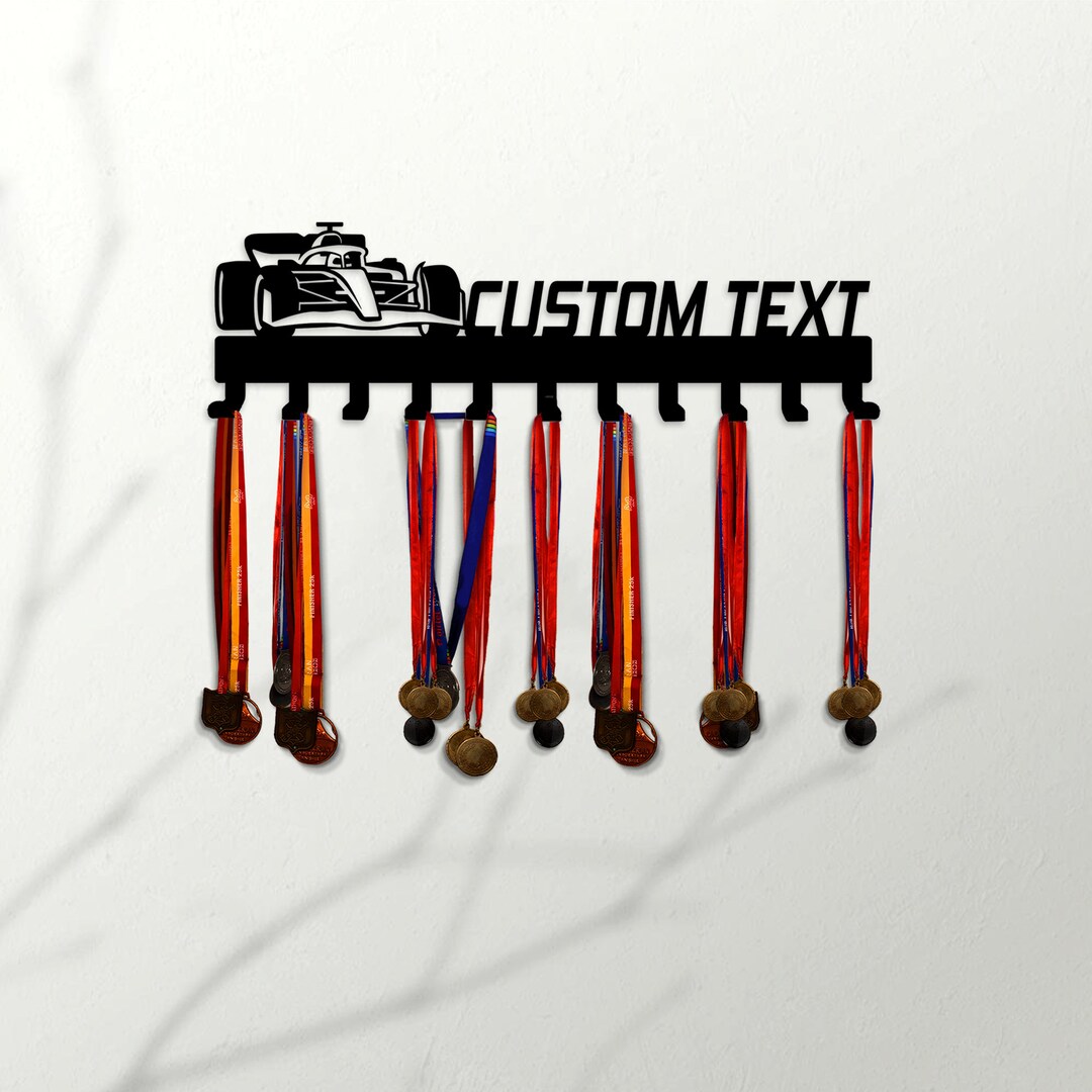 Custom F1 Medal Holder, LED Metal Sign, Formula 1 Decor - Etsy
