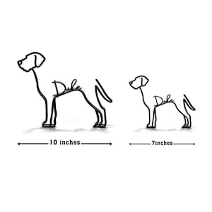 Custom Wirehaired Vizsla Metal Dog Sculpture, Minimalist Table Sign - Etsy