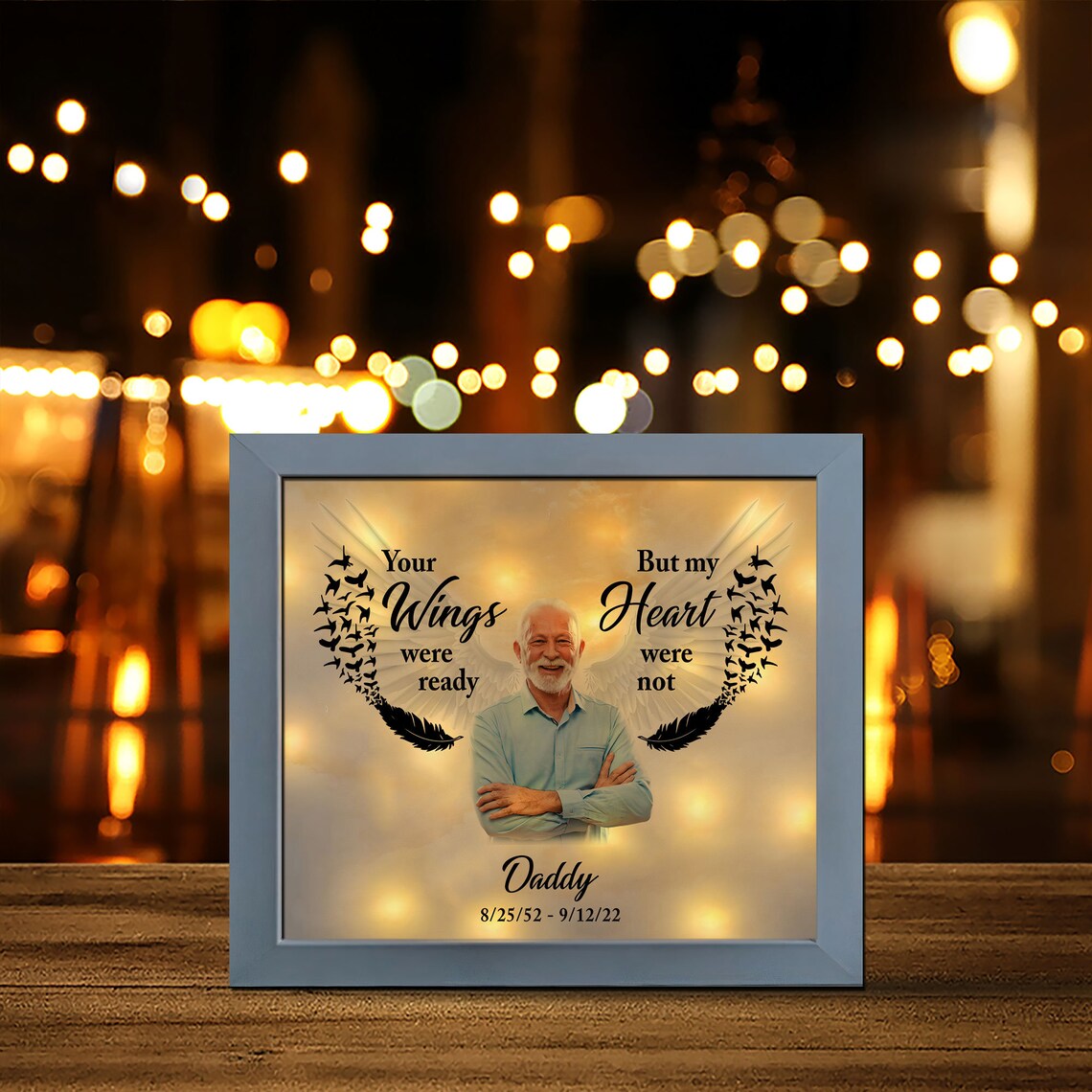 Personalized Shadow Box, Your Wings Were Ready but My Heart Were Not ...