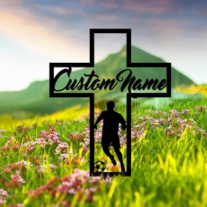 Personalized Soccer Memorial Stake, Laser Cut Sympathy Sign, Grave ...