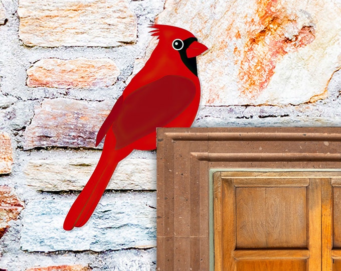 Cardinal Wooden Door Corner Sign, Cardinal Door Topper, Door Trim, Door ...