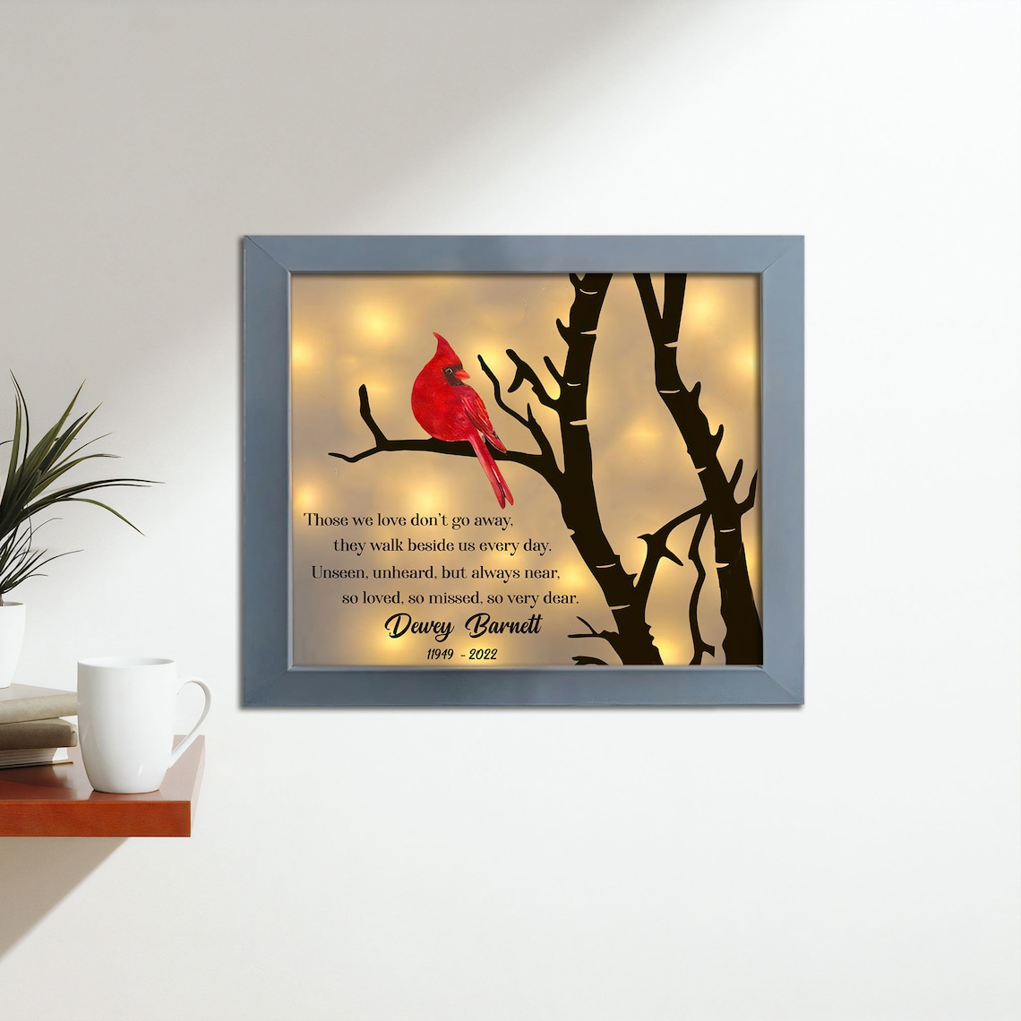 Personalized Shadow Box Condolence Sign Memorial Shadow Box - Etsy