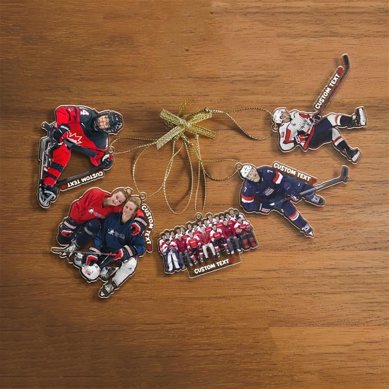 Ice Hockey Tree Ornaments - Etsy