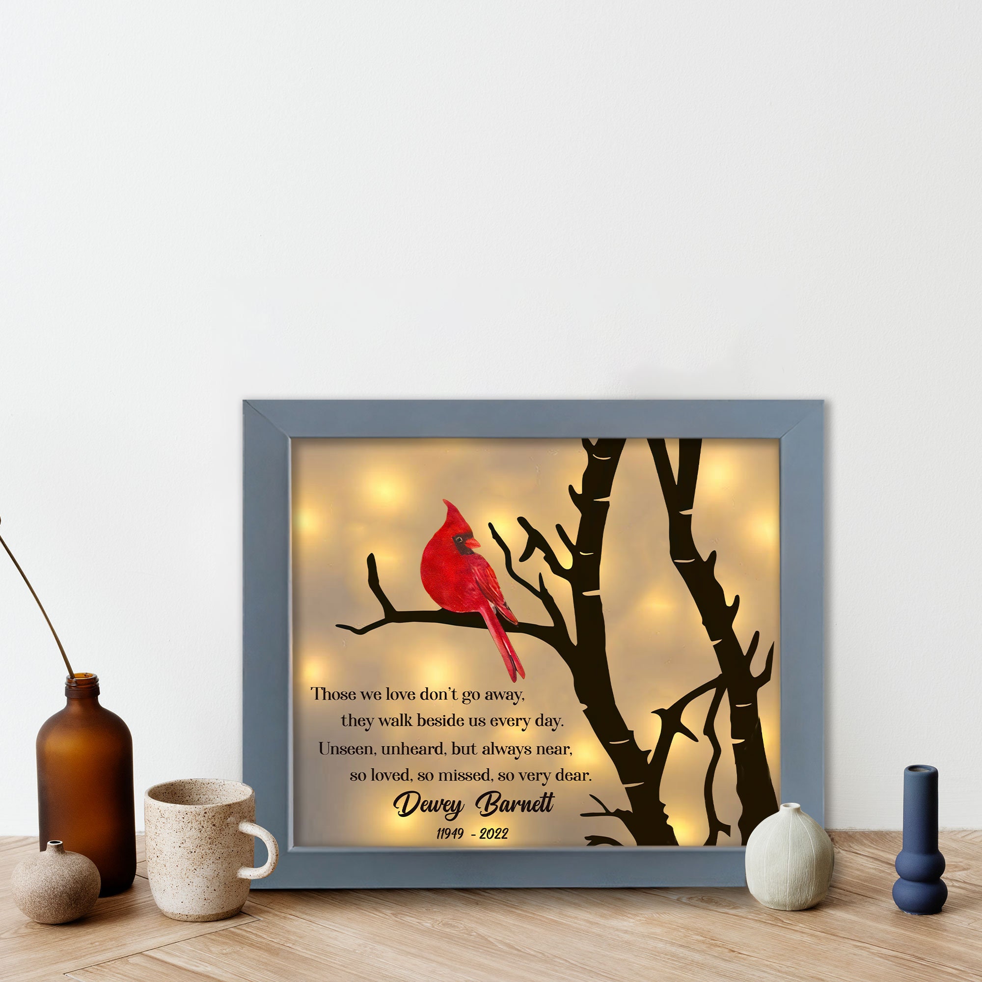 Personalized Shadow Box, Condolence Sign, Memorial Shadow Box, Memorial ...