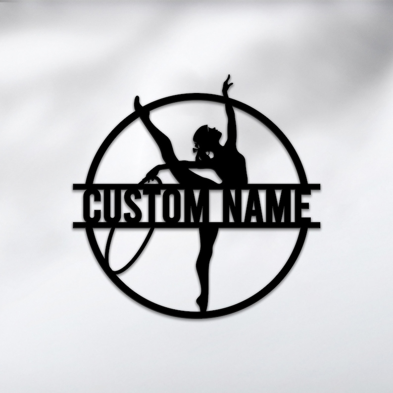 Custom Gymnastics Sign Metal Wall With LED Light Gymnastics - Etsy