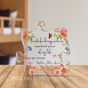 Personalized Acrylic Puzzle, Thank You for Being Such an Important ...
