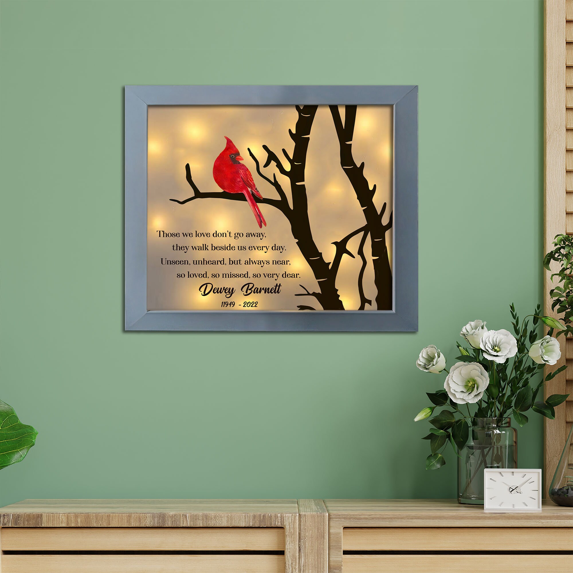 Personalized Shadow Box, Condolence Sign, Memorial Shadow Box, Memorial ...