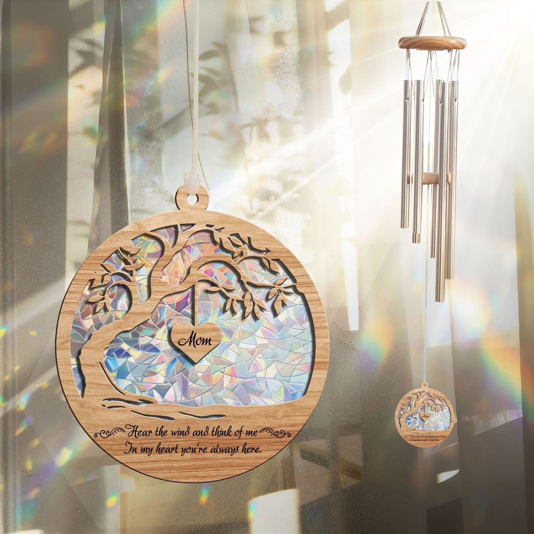 Personalized Wind Chimes, Hear the Wind Memorial Chime, in Your Heart I ...