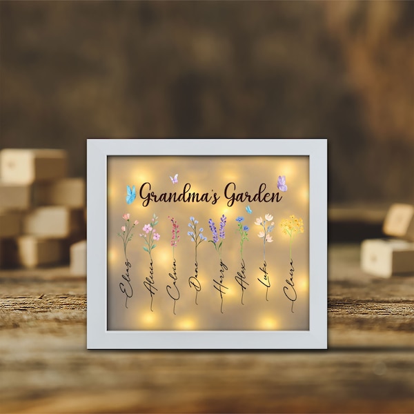 Grandmas Garden Shadow Box - Etsy