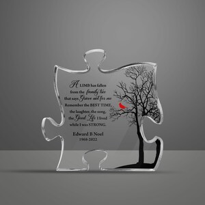 Personalized Acrylic Puzzle, A Limp Has Fallen From the Family That ...