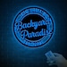 Custom Backyard Paradise Metal Sign With LED, Personalized Family Name ...