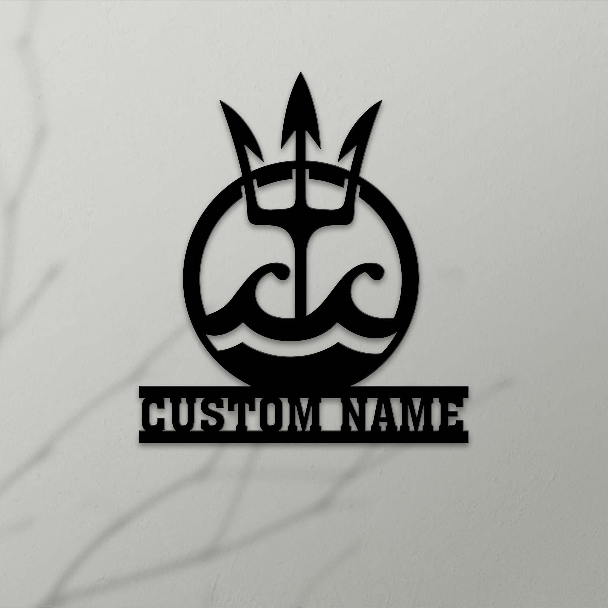 Custom Poseidon Trident Sign Metal Wall With LED Light - Etsy UK