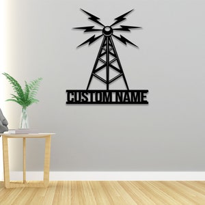 Custom Ham Radio Metal Sign, LED Wall Decor - Etsy
