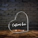Personalized Acrylic Heart, Design Your Own Heart, Mother's Day Gift ...
