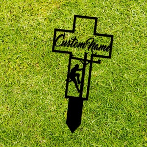 Custom Lineman Memorial Metal Stake, in Loving Memory, Lineman Loss ...