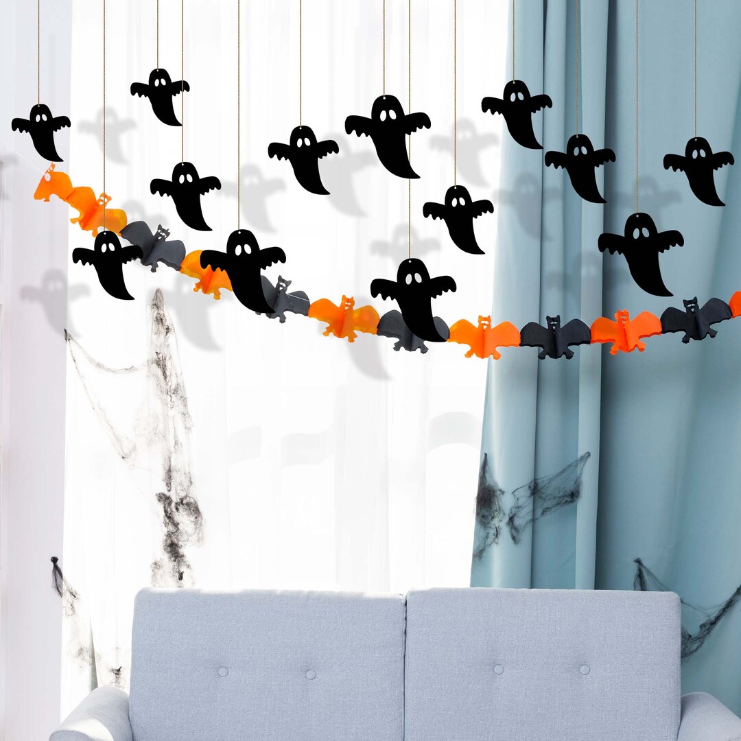 Hanging Ghost Sign, Metal Halloween Decor, Spooky Ornament - Etsy