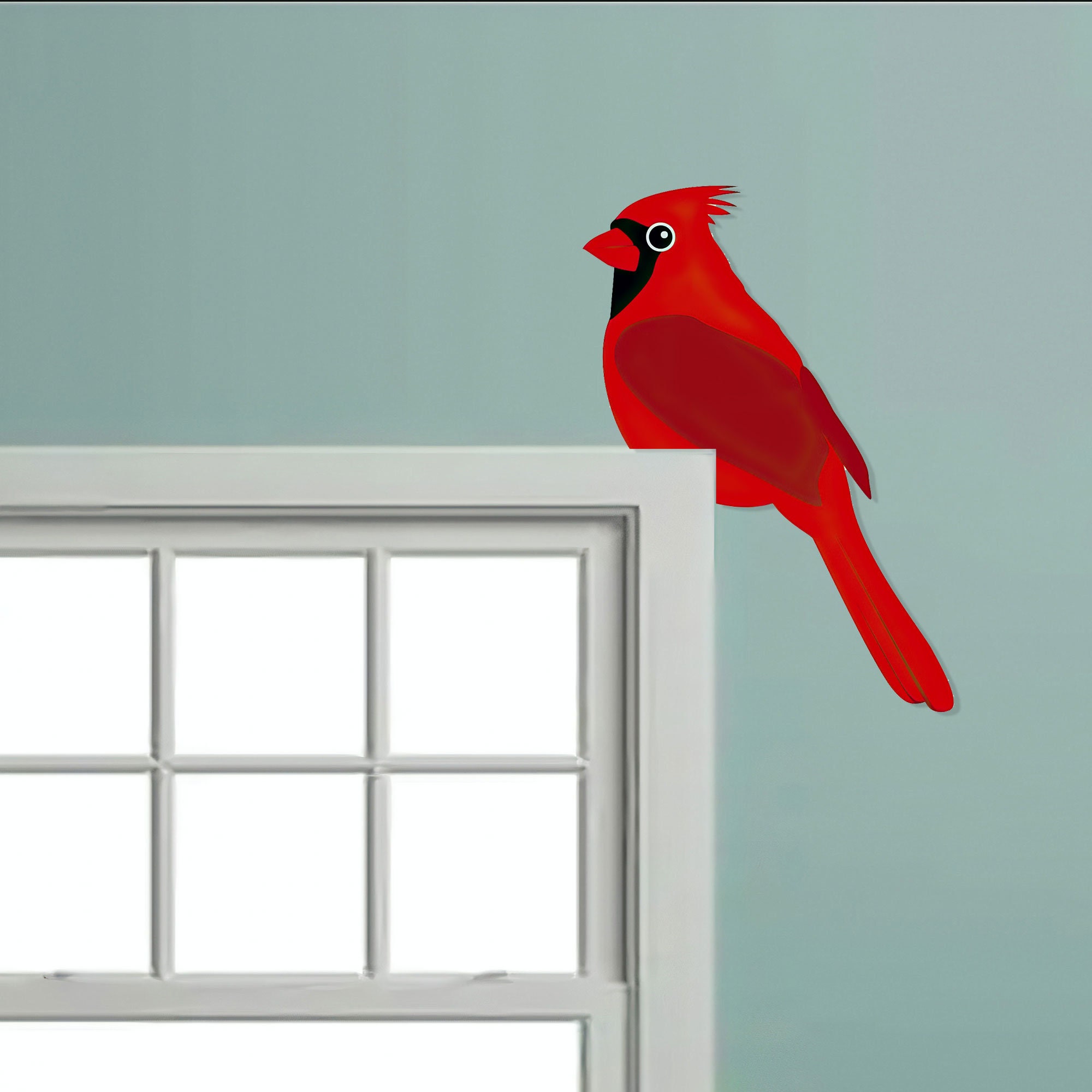 Cardinal Wooden Door Corner Sign, Bird Home Decor - Etsy