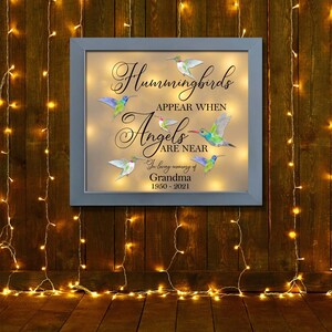 Personalized Shadow Box, Hummingbirds Appear When Angles Are Near ...