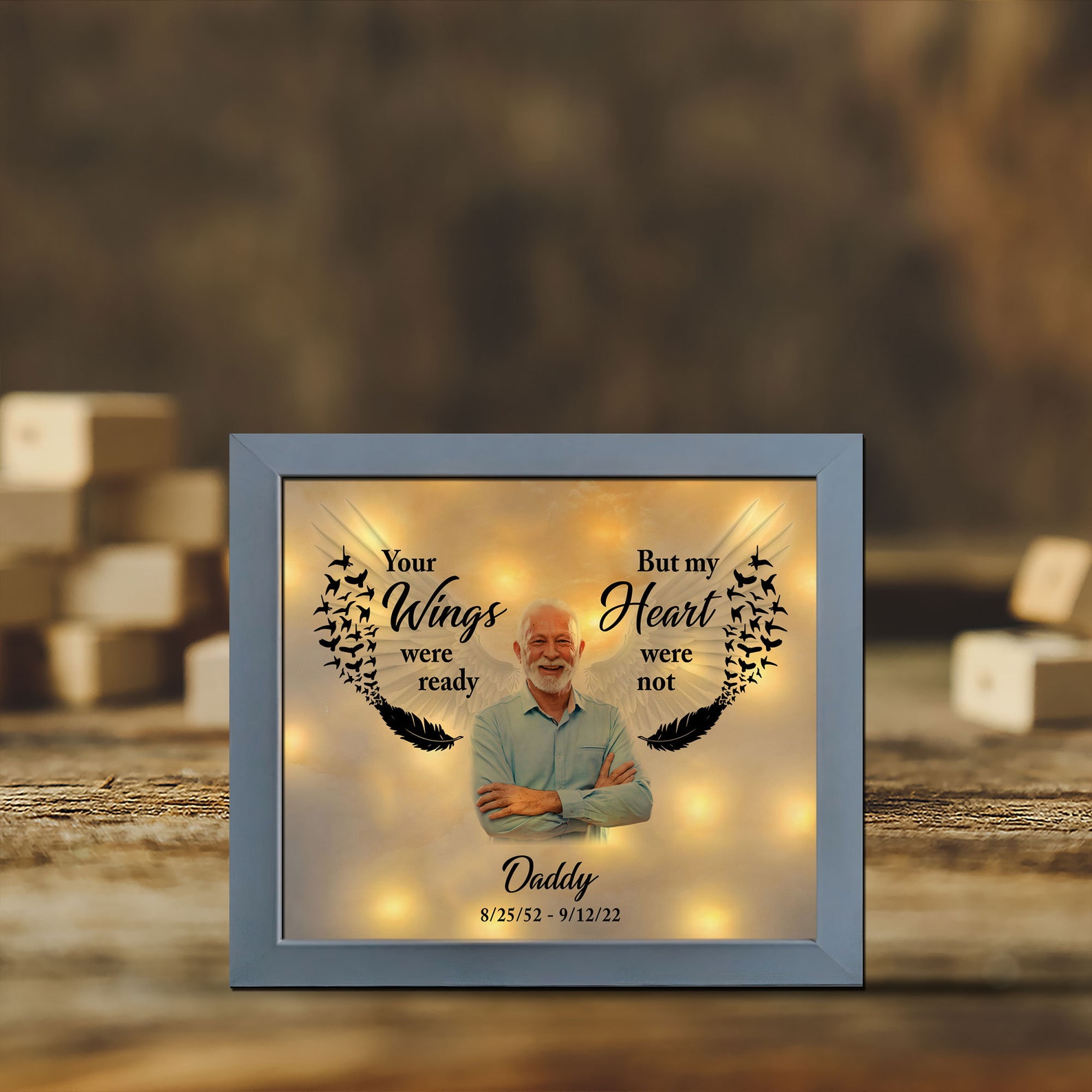 Personalized Shadow Box, Your Wings Were Ready but My Heart Were Not ...