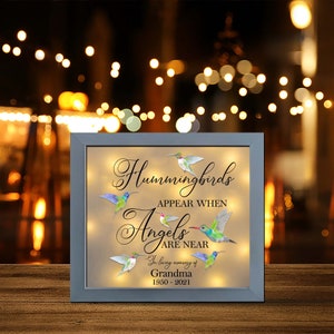 Personalized Shadow Box, Hummingbirds Appear When Angles Are Near ...