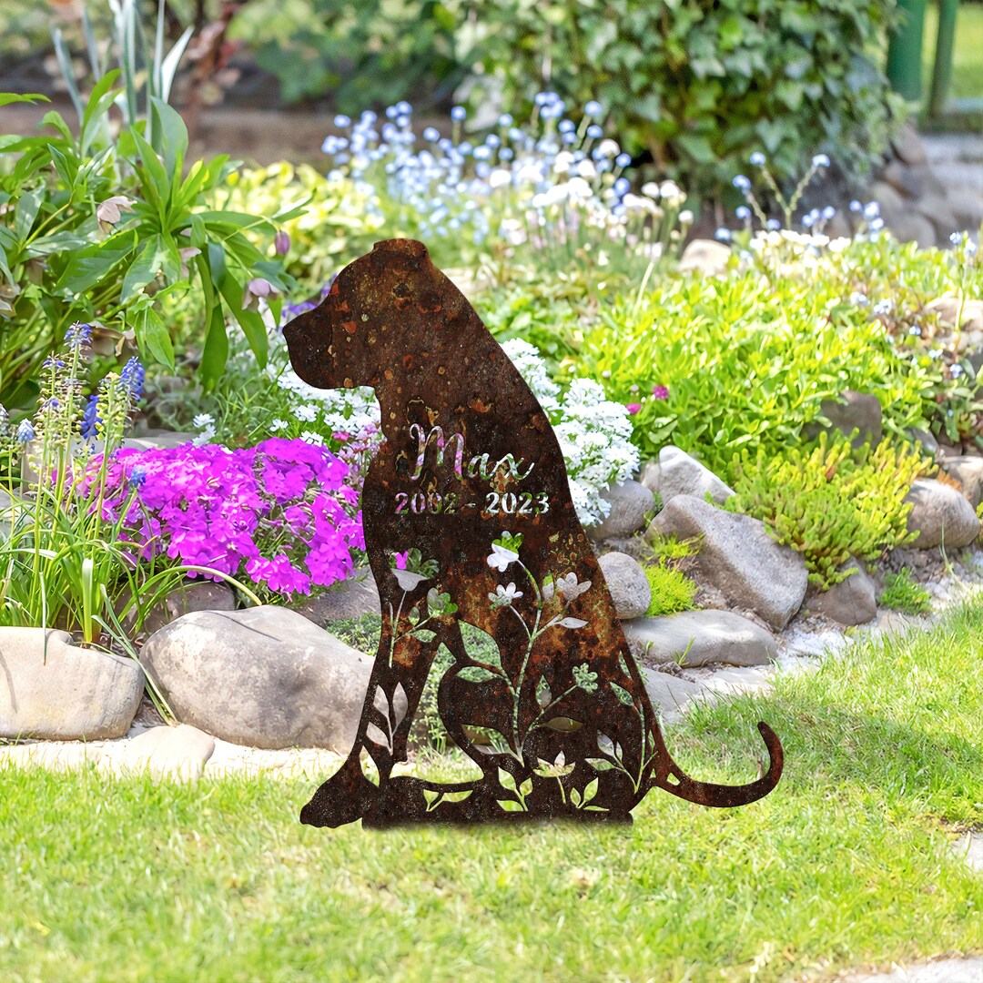 Custom Rusty Metal Mastiff Memorial Sign, Dog Loss Sympathy Gift - Etsy