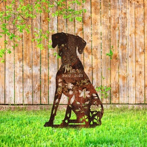 Custom Memorial Rusty Sign, Rhodesian Ridgebacks Loss, Sympathy Gift ...