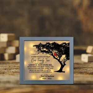 Personalized Shadow Box, Sympathy Gift, Memorial Shadow Box, Memorial ...
