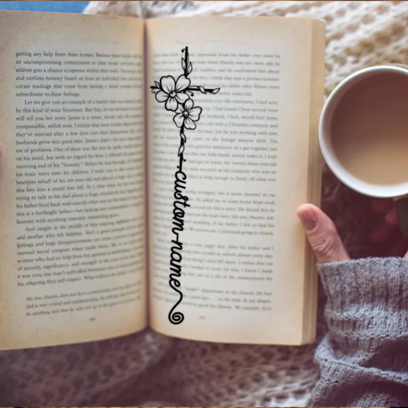 Cross Bookmark - Etsy