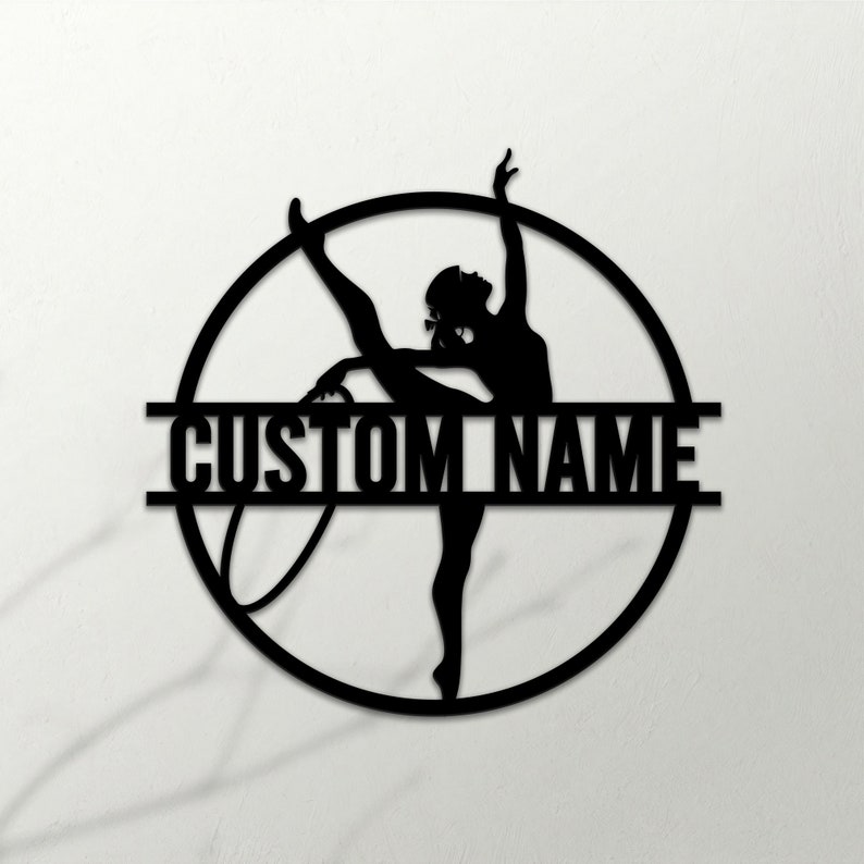 Custom Gymnastics Sign Metal Wall With LED Light Gymnastics - Etsy
