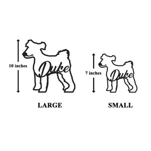 Custom Dog Metal Table Sign, Minimalist Wire Sculpture, Pumik Gift - Etsy