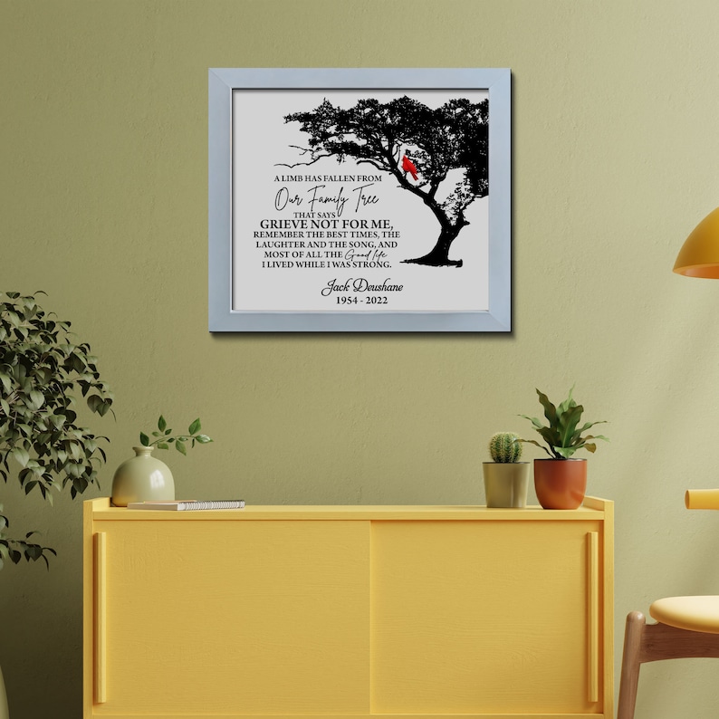 Personalized Shadow Box Sympathy Gift Memorial Shadow Box - Etsy