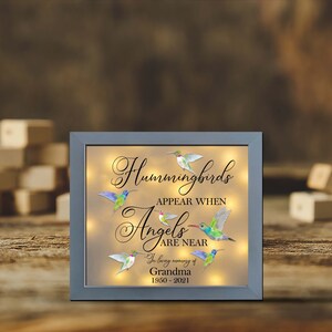 Personalized Shadow Box, Hummingbirds Appear When Angles Are Near ...