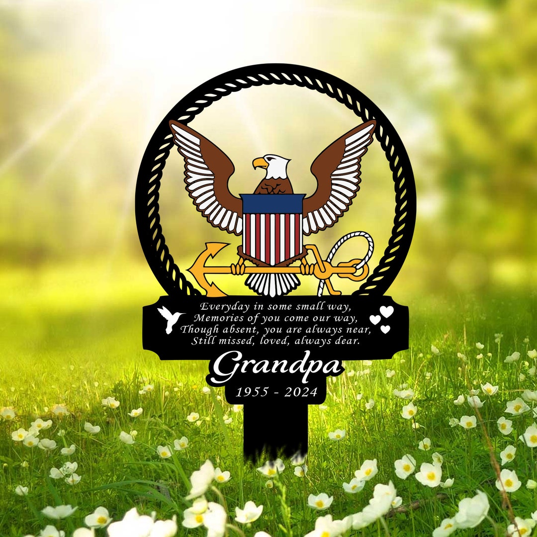 Personalized Memorial Stake Metal, Garden Sign, in Loving Memorial ...