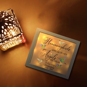 Personalized Shadow Box, Hummingbirds Appear When Angles Are Near ...