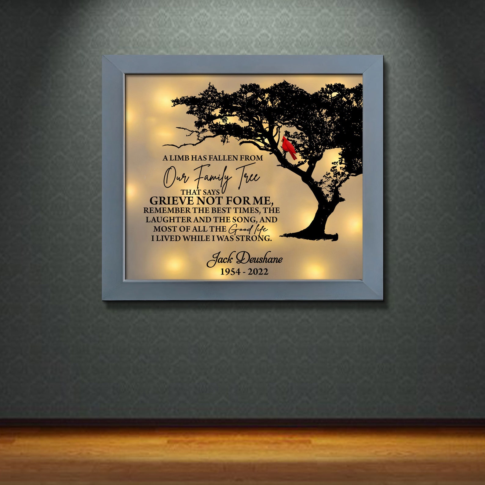 Personalized Shadow Box Sympathy Gift Memorial Shadow Box - Etsy