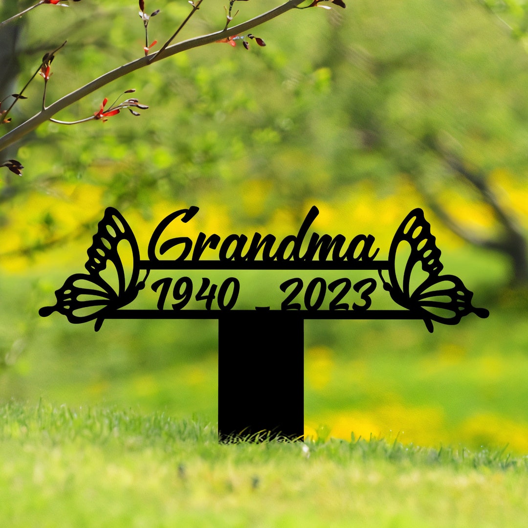 Personalized Metal Stake, Grandma Garden Stake, in Loving Memory Garden ...